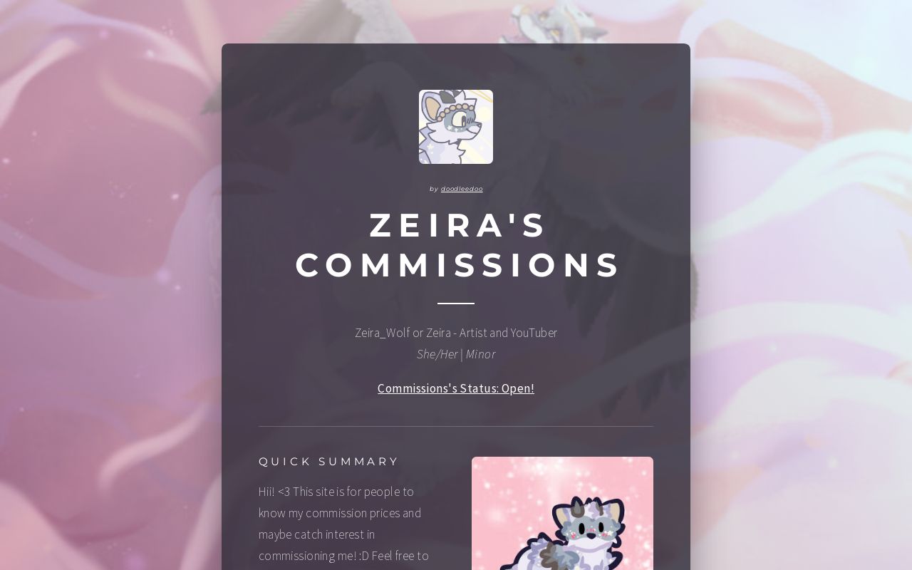 Zeira_Wolf's Commissions Prices